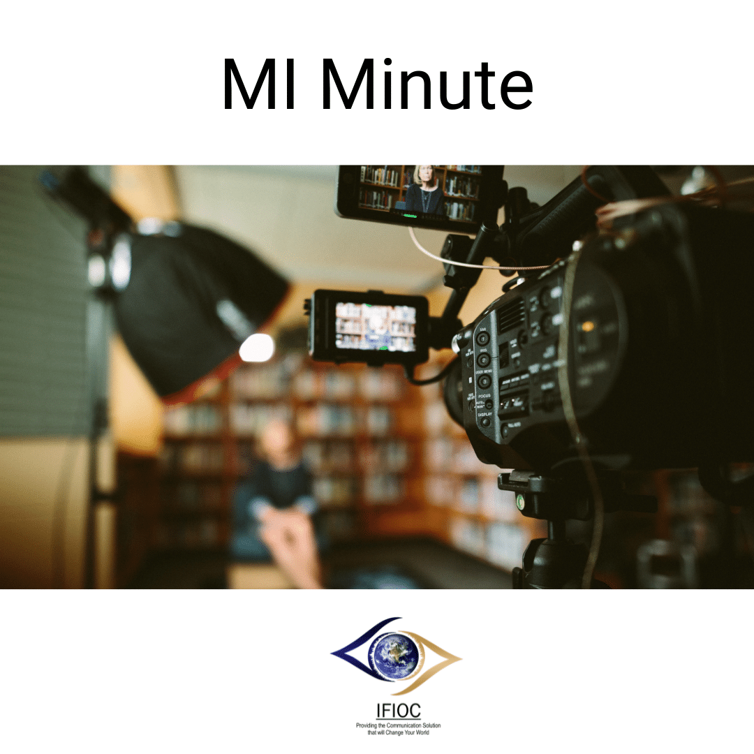 MI Minute-What is Change talk? - IFIOC